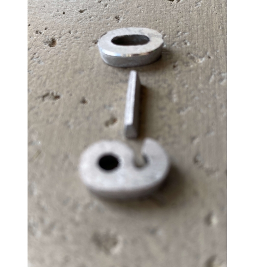 Set of 0 to 9 INDUSTRIAL UNMOUNTED LEAD LETTERS- Magic X-ray Markers