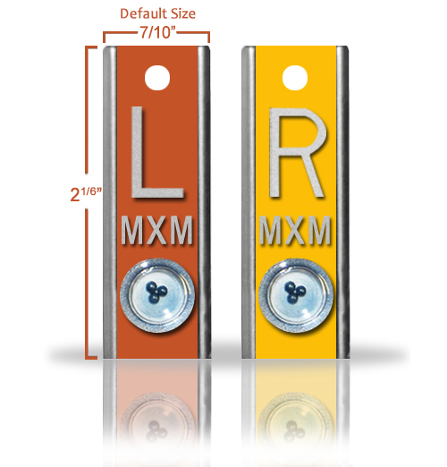Position Indicators X-ray Marker with beads to show the patient ...