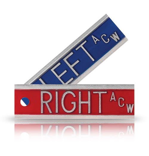 2 1/2" Aluminum X ray Markers With Initials, LEFT & RIGHT- Magic X-ray ...