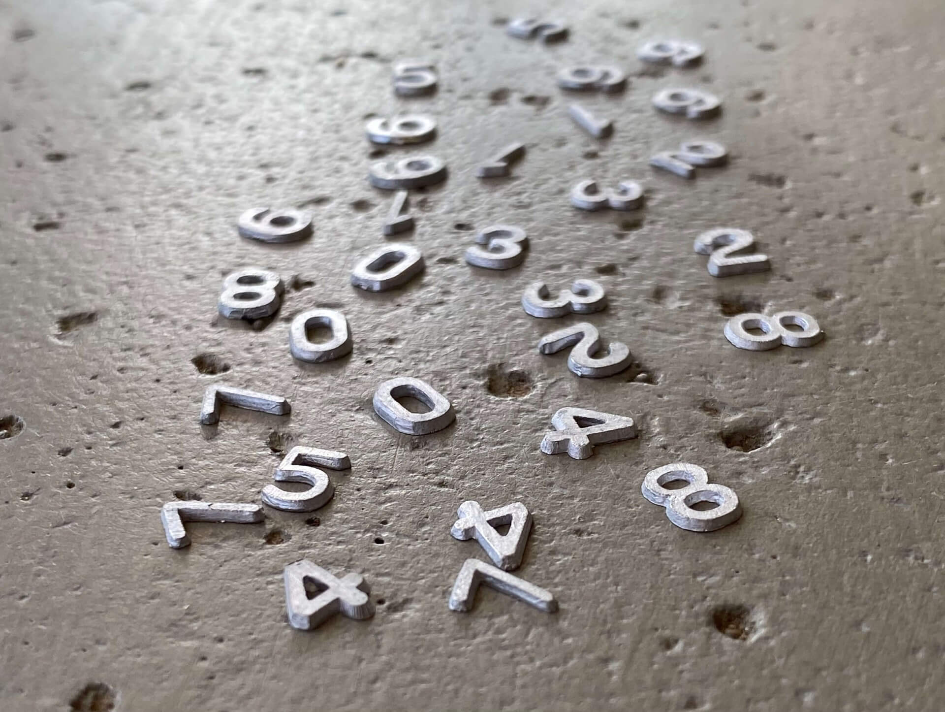 Set of 0 to 9 Lead Characters Flat Face Style- Magic X-ray Markers