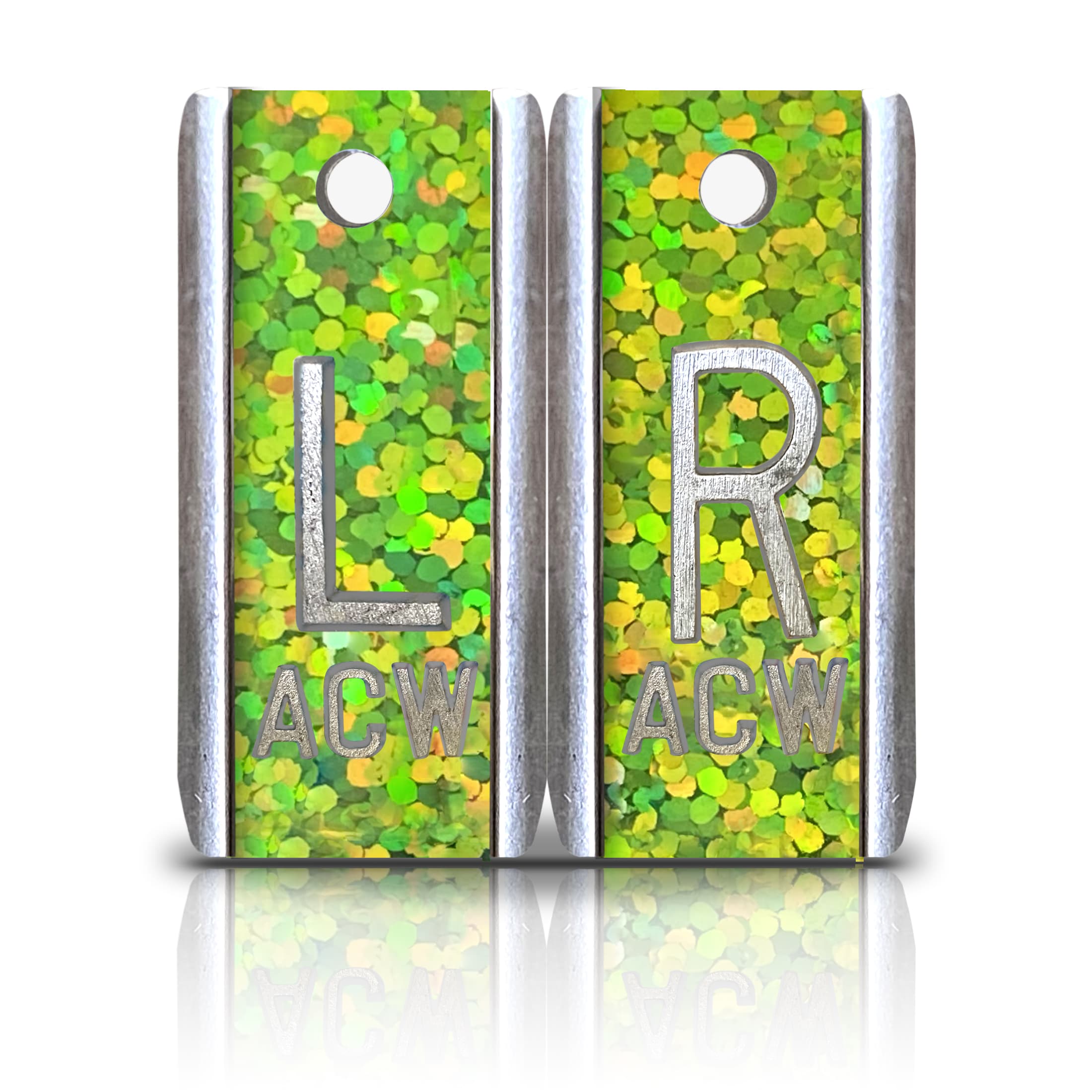 Elite Aluminum Lead Xray Markers, Fluorescent Green Glitter- Magic X ...