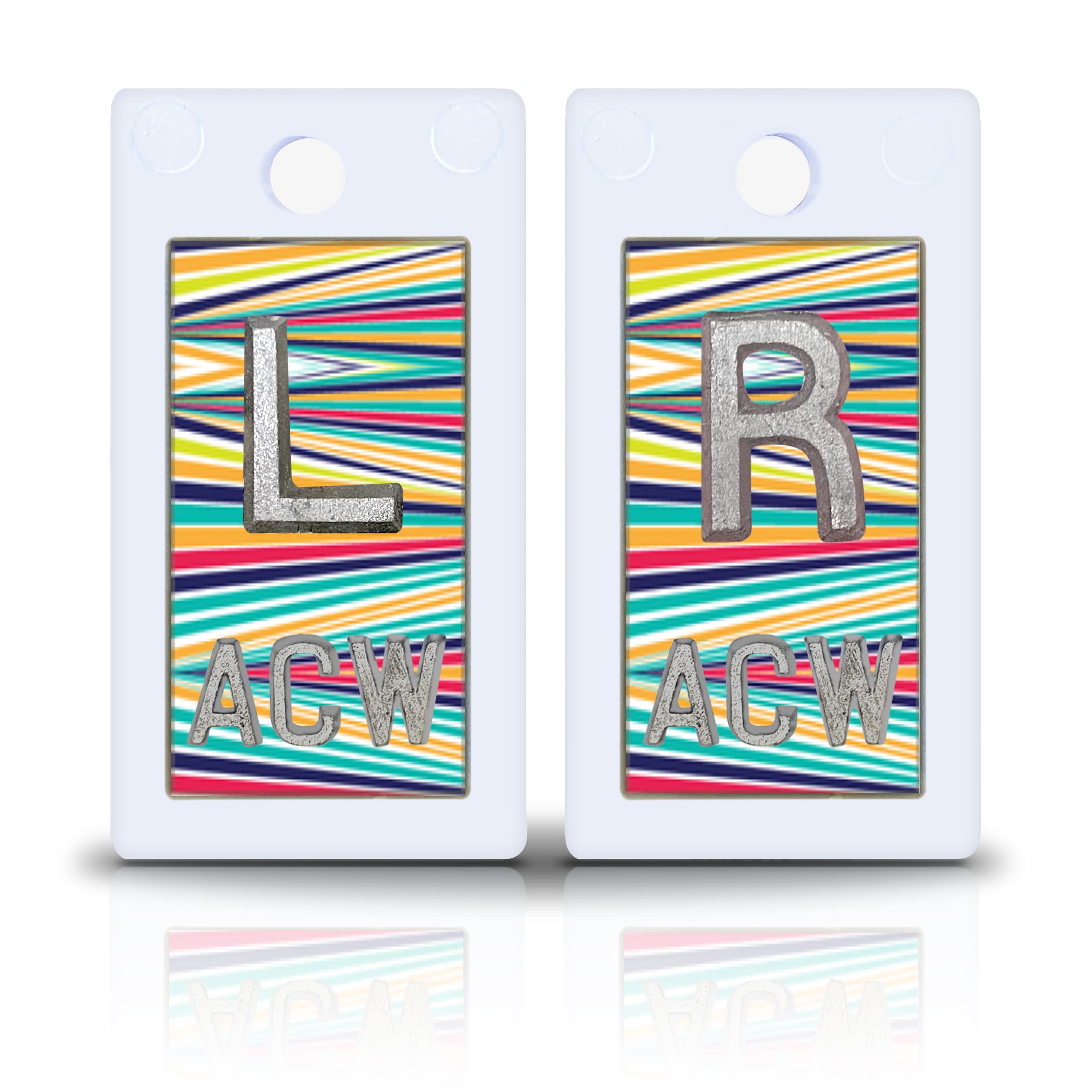 Color Stripes Graphic Design 2 Plastic Lead Xray Markers - Magic X-ray ...