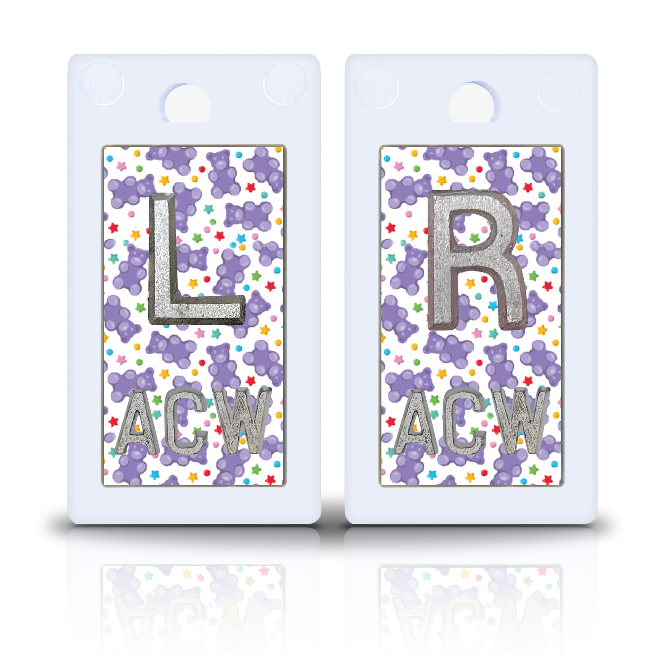 1 5/8" Plastic Lead Xray Markers with 3 Initials, Gummi Bears- Magic X ...