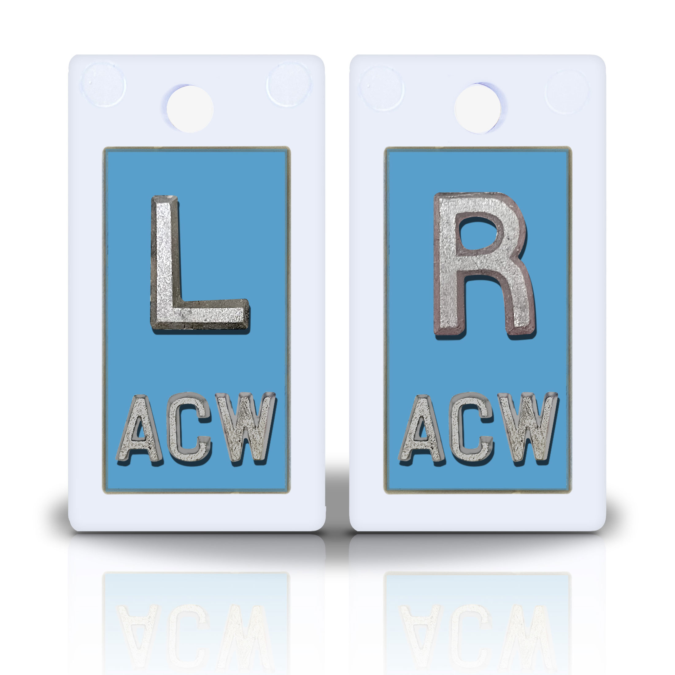 Ice Blue Color Plastic Lead Xray Markers- Magic X-ray Markers