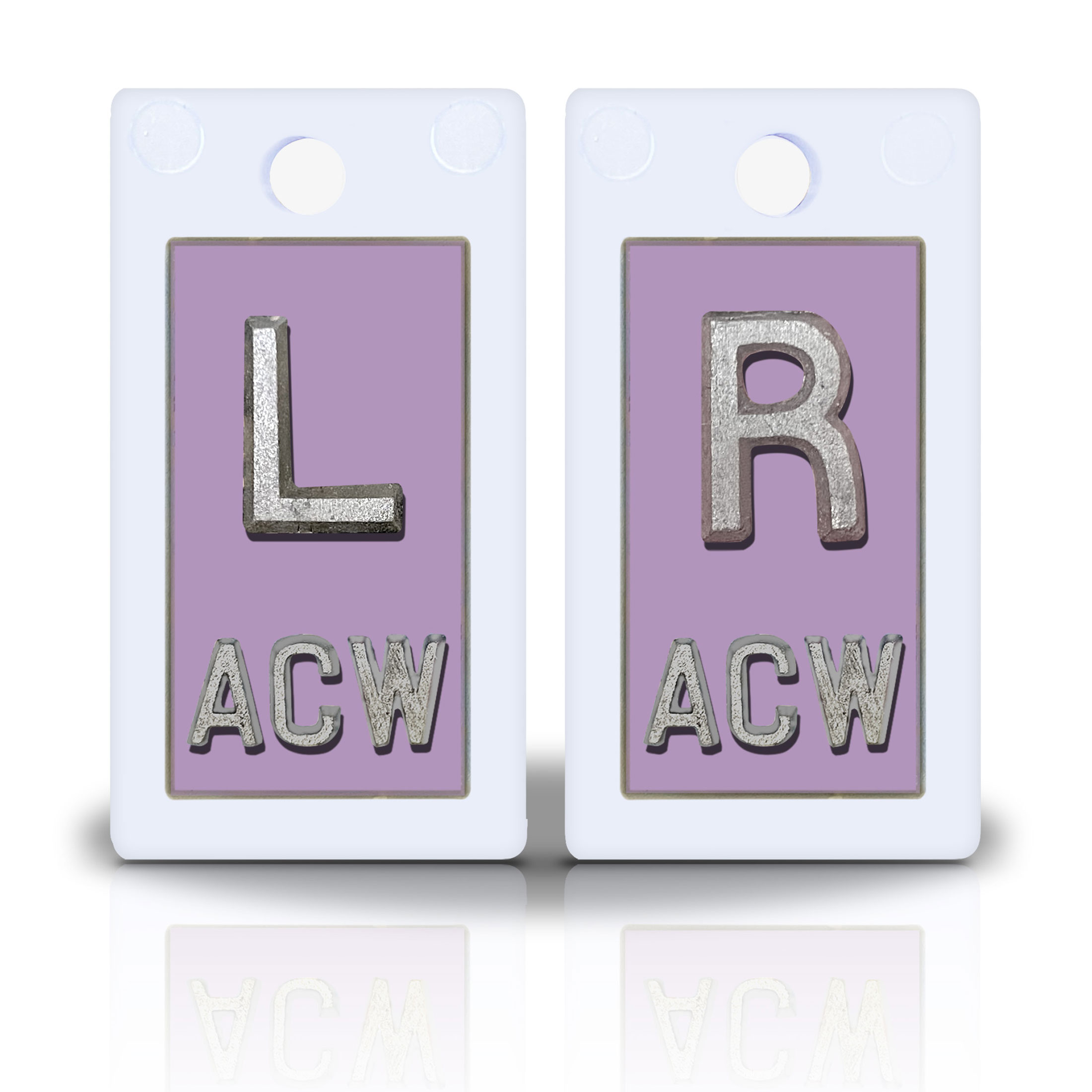 Lilac Color Plastic Lead Xray Markers- Magic X-ray Markers