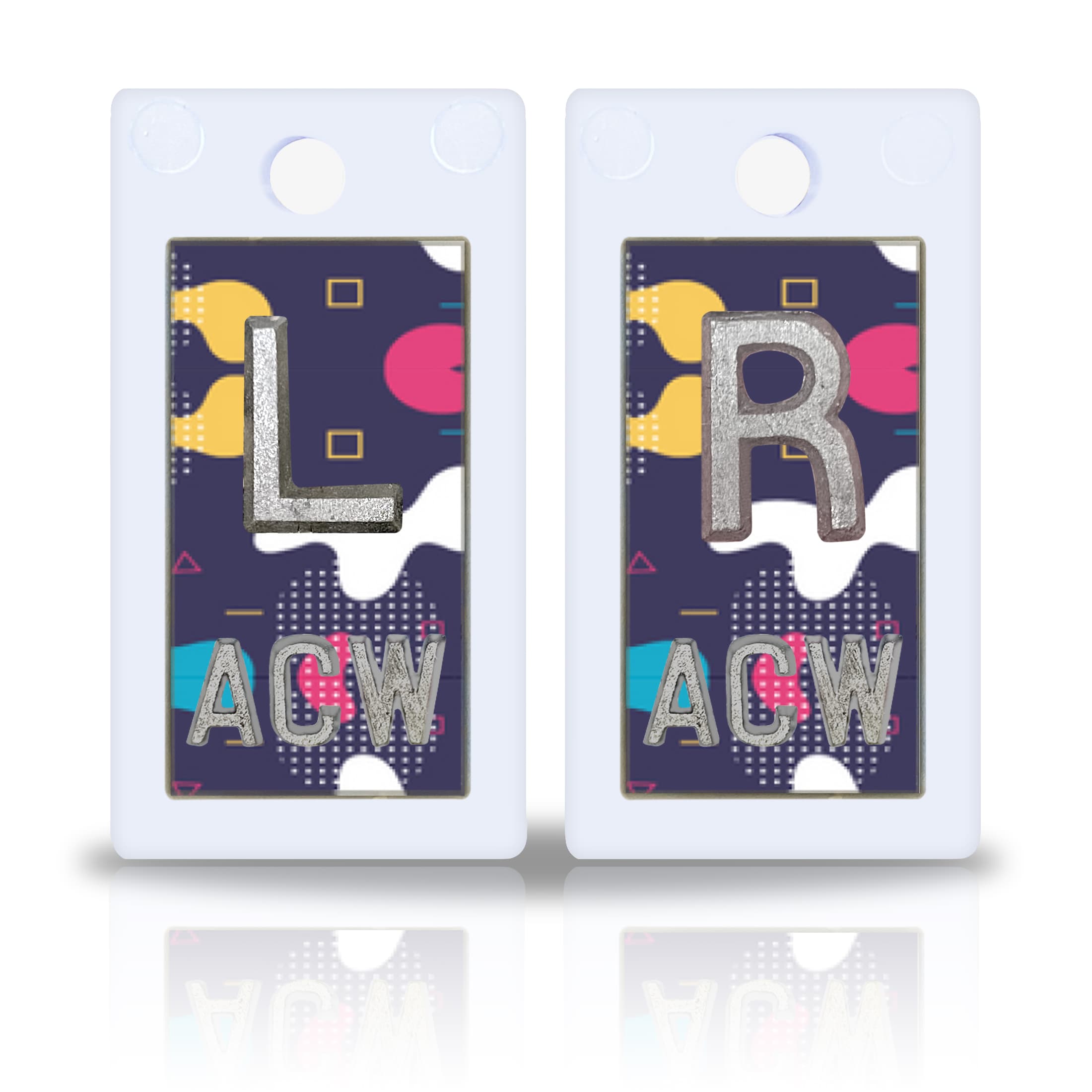 Memphis Design 2 Plastic Lead Xray Markers - Magic X-ray Markers