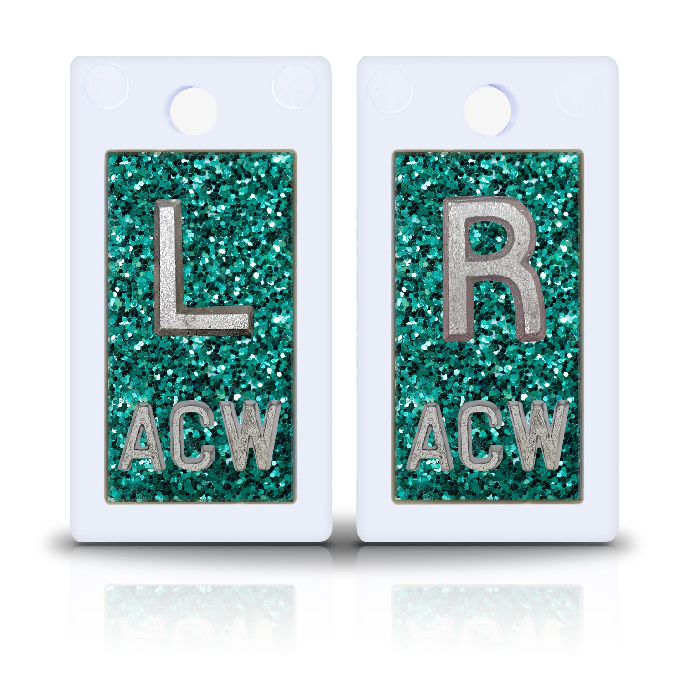 Mint Glitter Plastic Lead Xray Markers - Magic X-ray Markers
