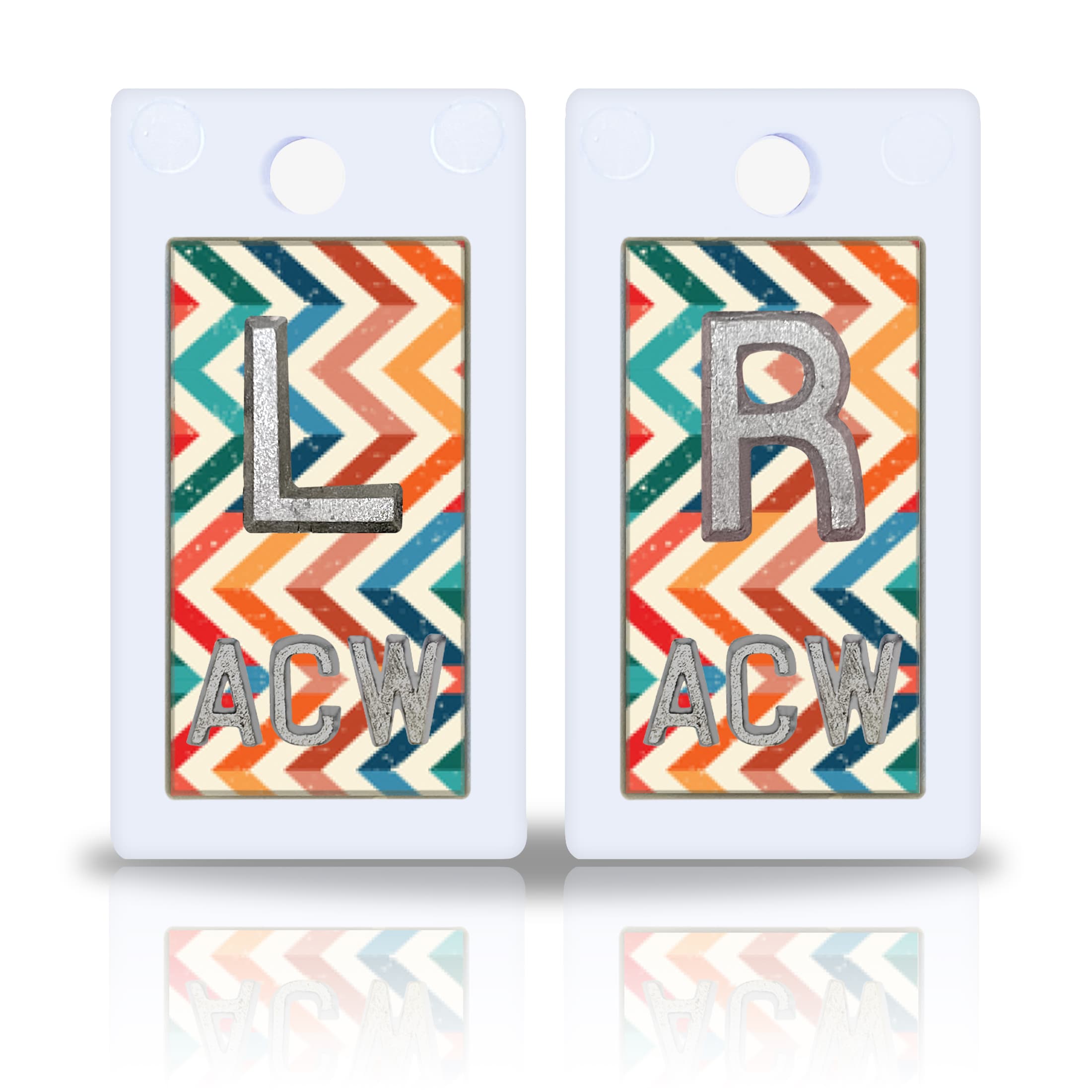 Retro Chevron Design 2 Plastic Lead Xray Markers - Magic X-ray Markers