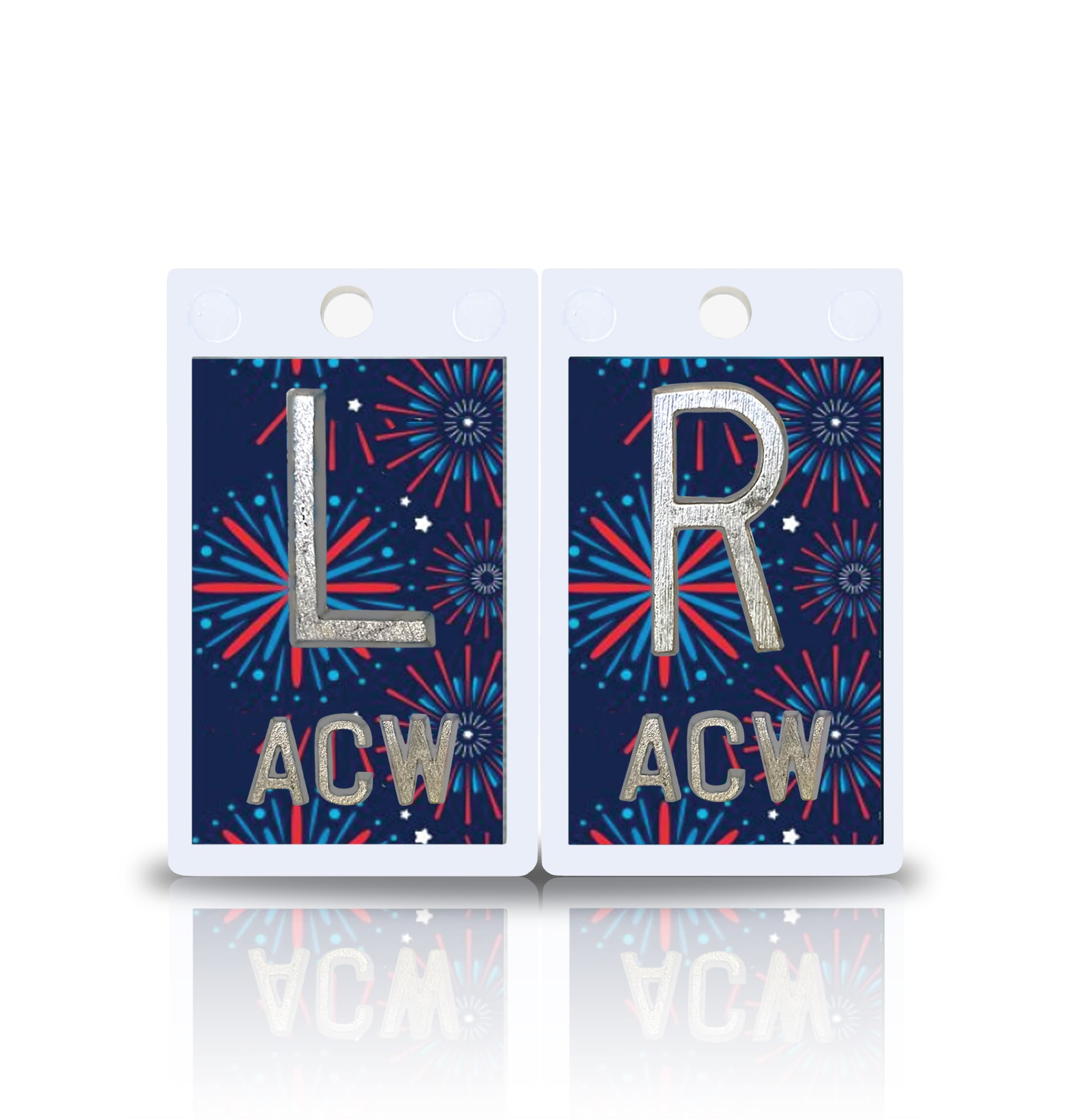 2" Plastic X Ray Markers With Fireworks Design- Magic X-ray Markers