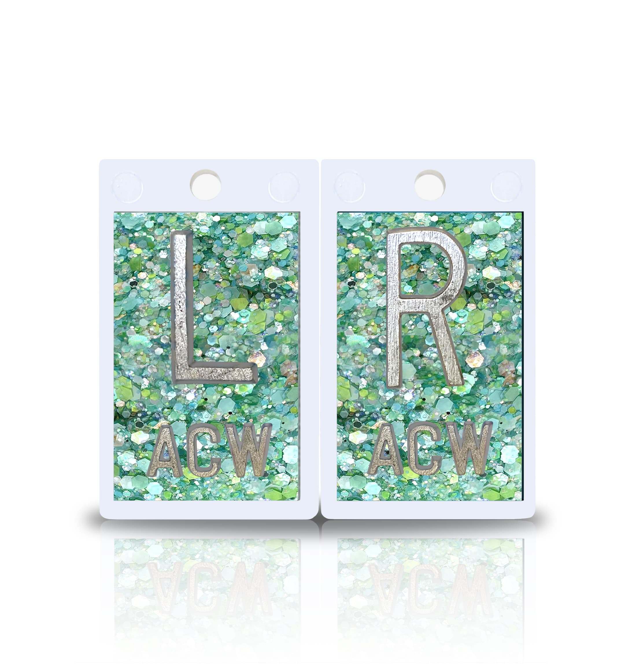 2" Sea Foam Glitter Plastic Markers- Magic X-ray Markers