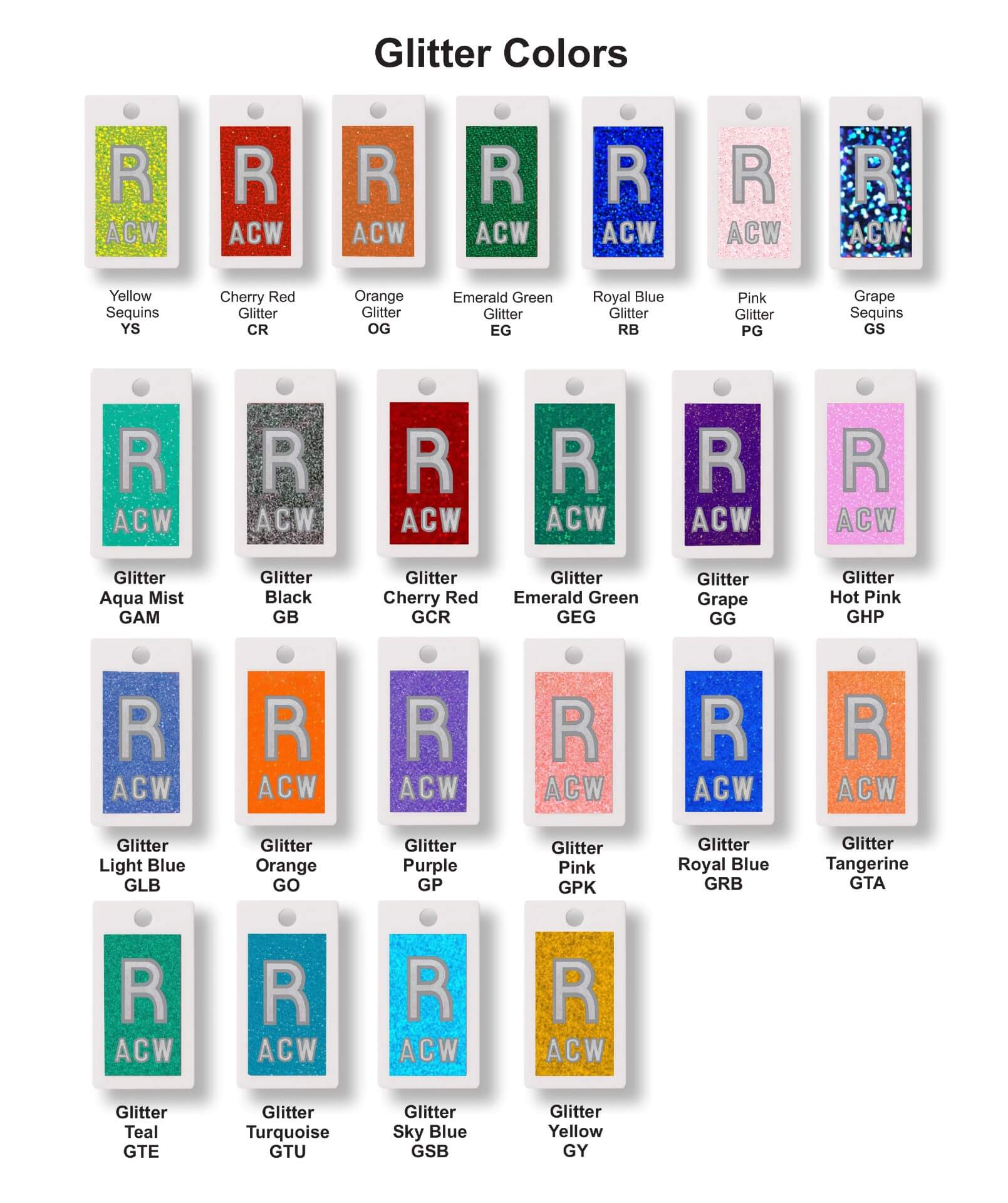 Plastic Lead X Ray Markers Mix & Match Glitter Color- Magic X-ray Markers