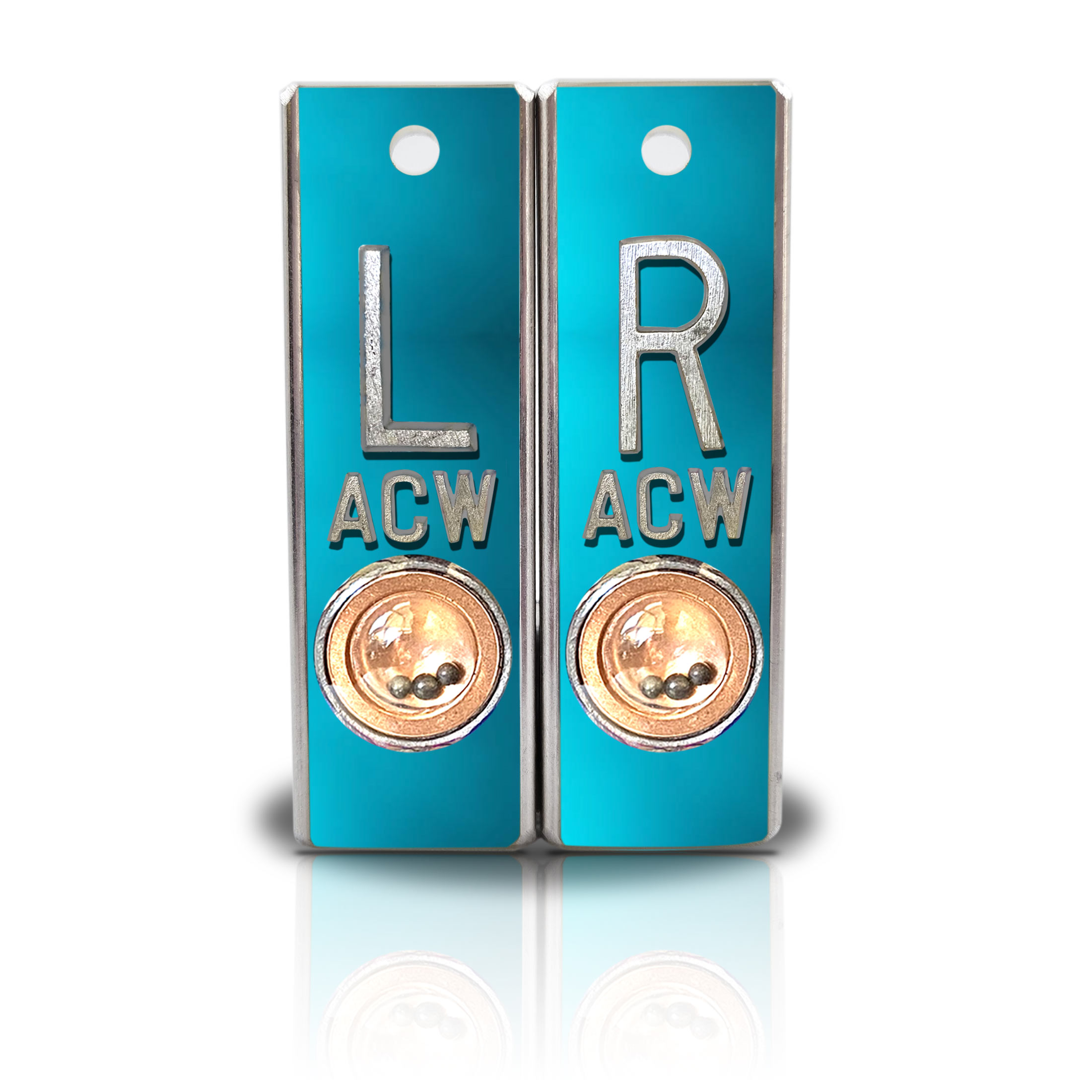 Aluminum Position Indicator X Ray Markers, Blue Sapphire Metallic flat ...