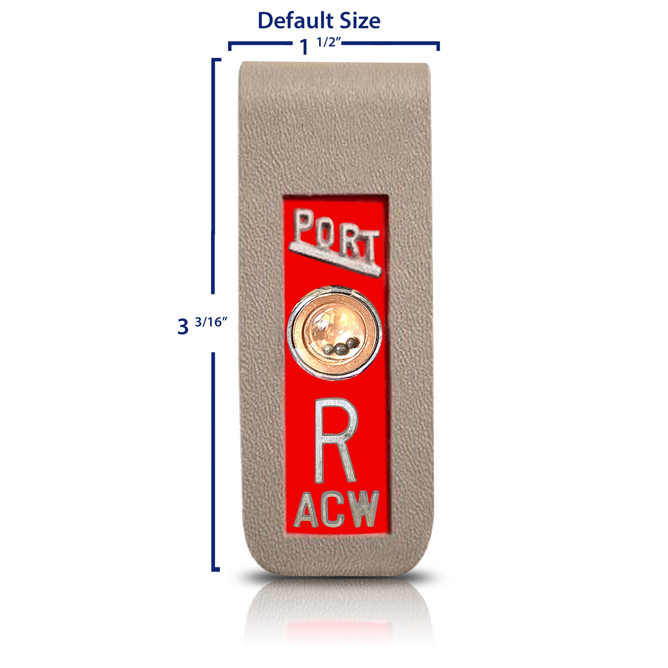 1 1/2" Clip On X-ray Position Markers, L & R with Initials and PORT ...