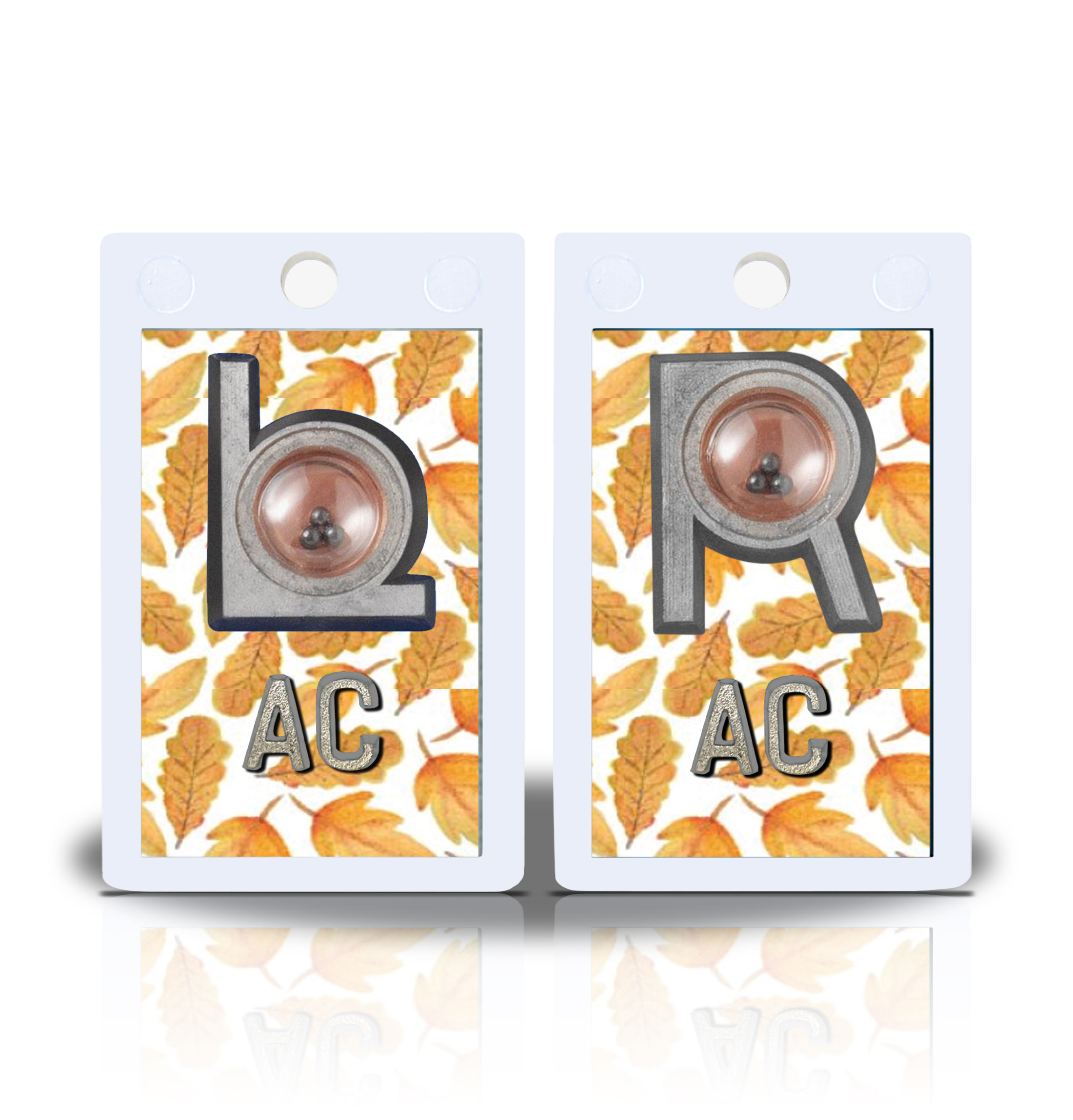 Autumn Leaves Pattern 2" Plastic Positioning Lead Xray Markers- Magic X ...