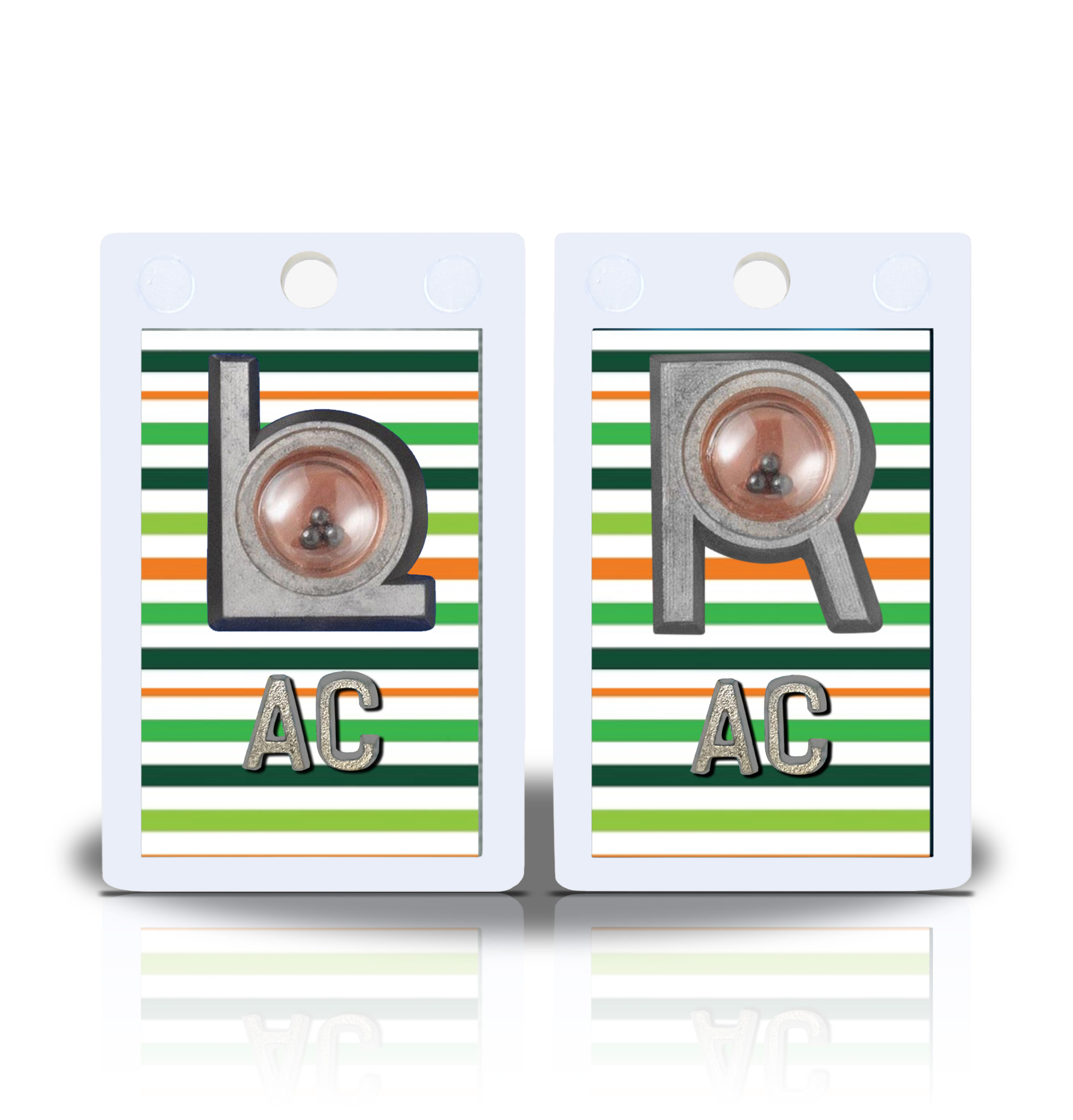 Irish Stripes Pattern 2" Plastic Positioning Lead Xray Markers- Magic X ...