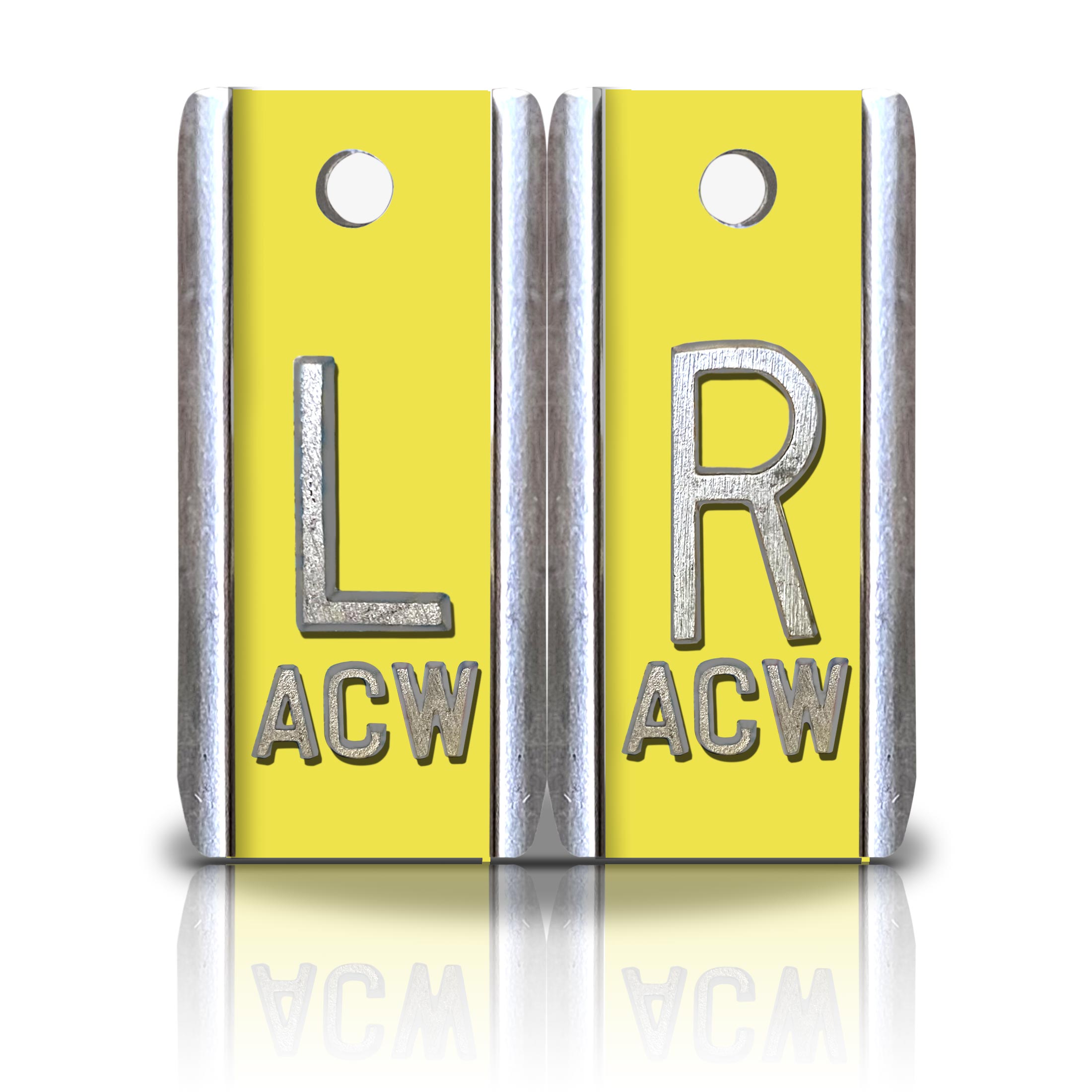 Elite Aluminum Lead Xray Markers, Brimstone Yellow Solid Color - Magic ...