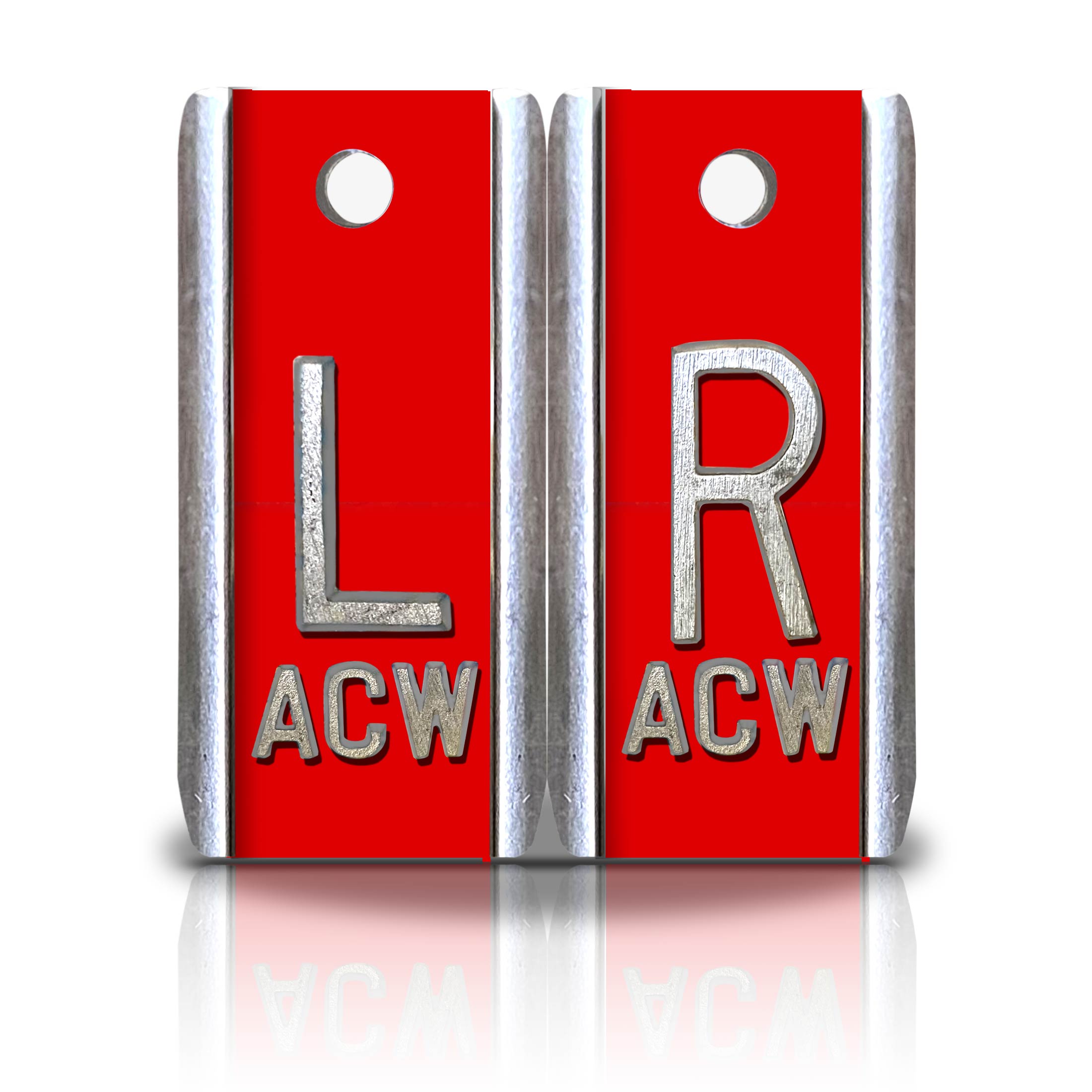 Elite Aluminum Lead Xray Markers, Standard Red Color- Magic X-ray Markers
