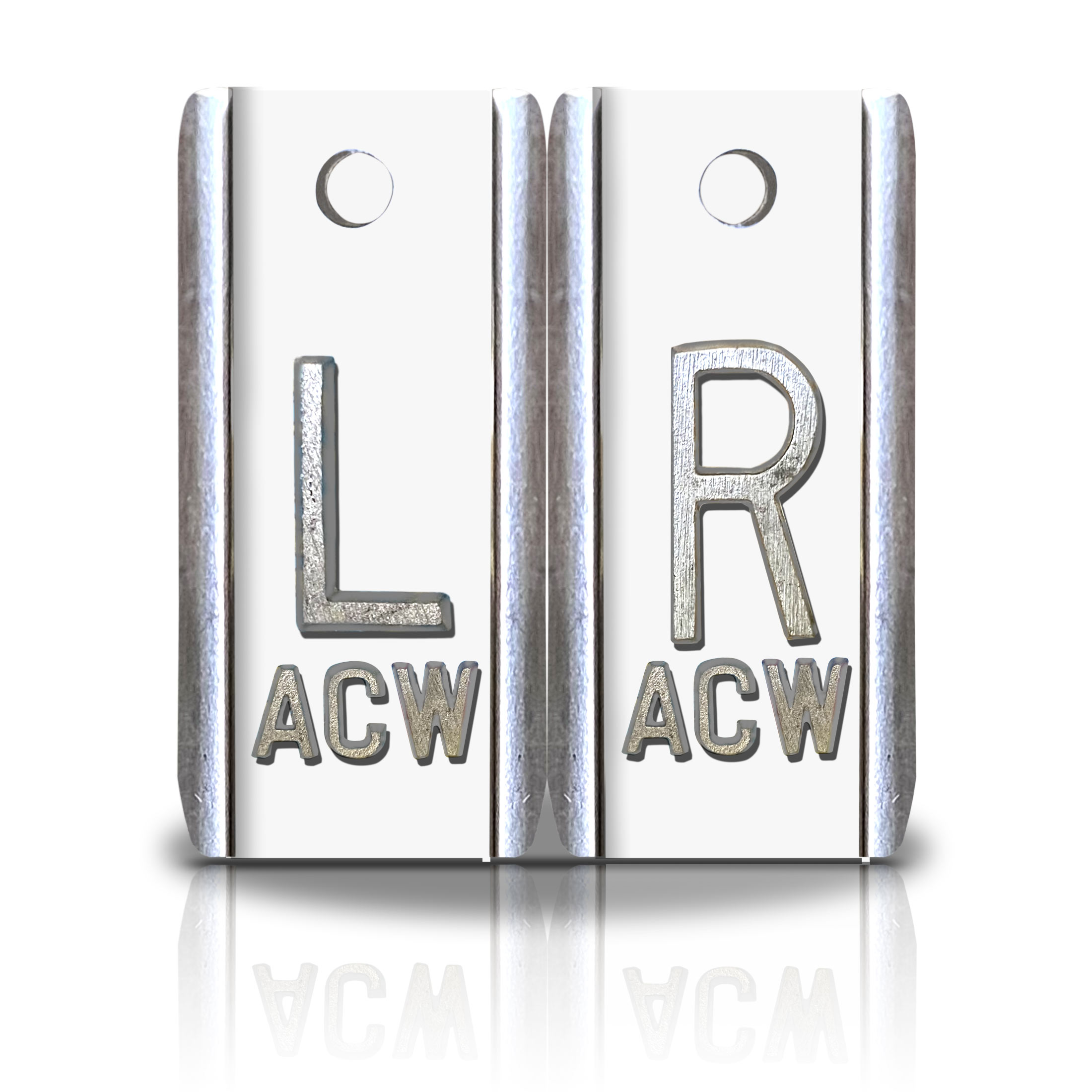 Elite Aluminum Lead Xray Markers, White Color- Magic X-ray Markers