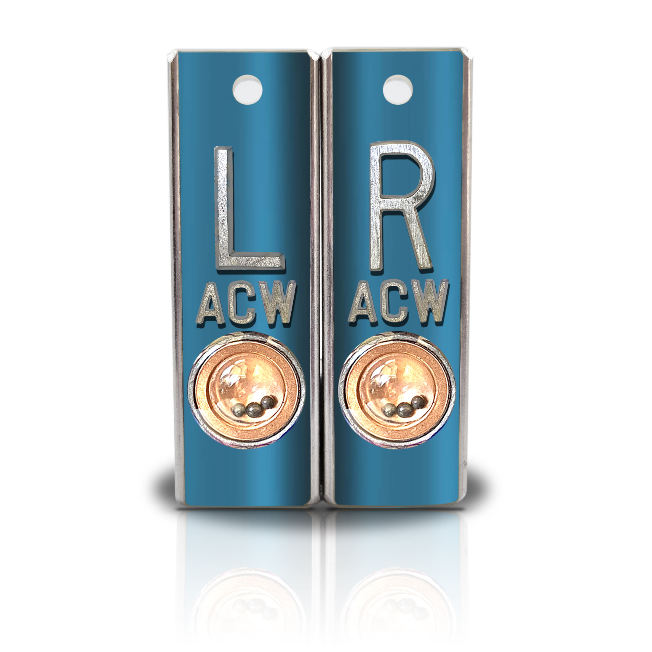 Aluminum Position Indicator X Ray Markers, Aqua Marine Metallic- Magic ...