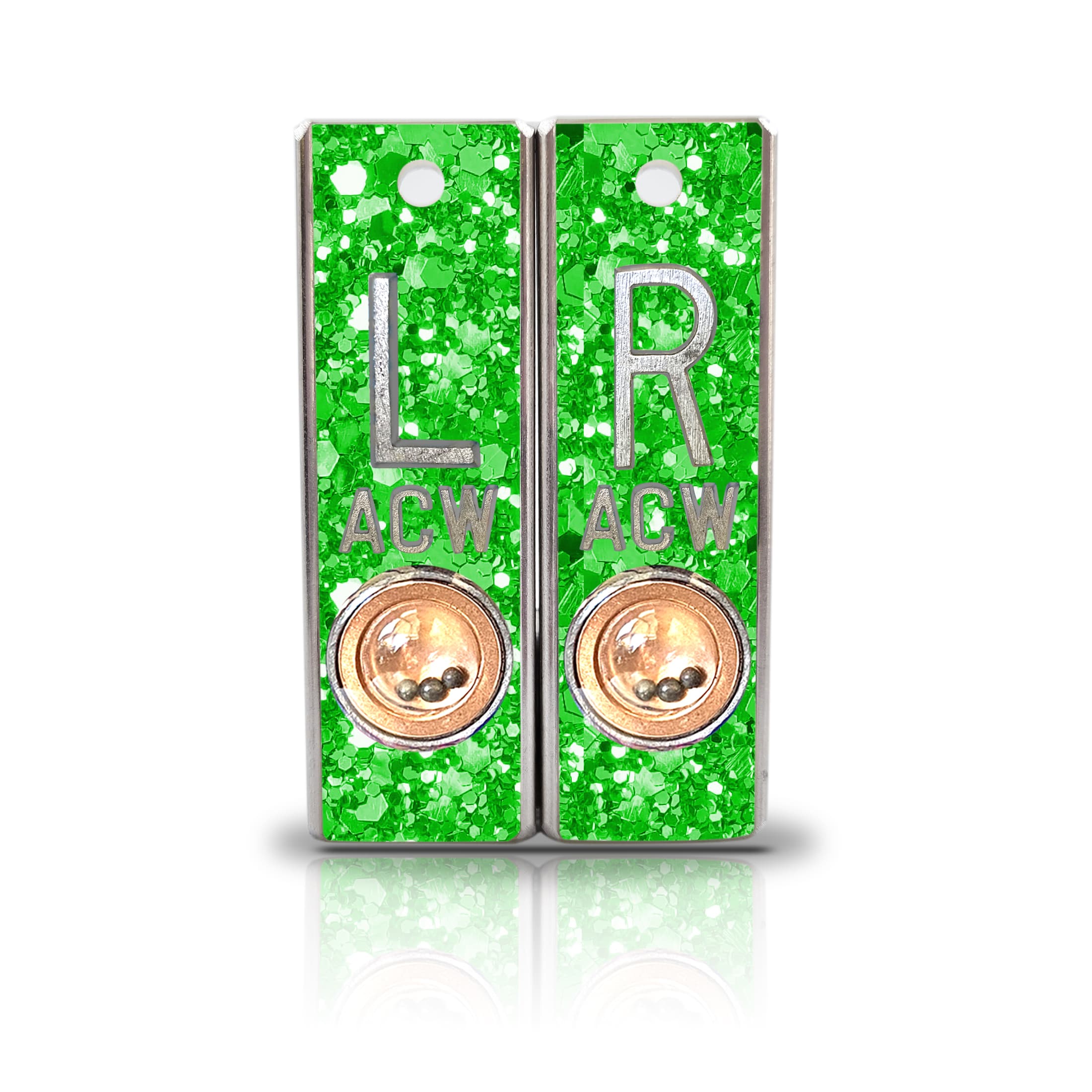 Aluminum Position Indicator X Ray Markers, Fluorescent Green Glitter ...