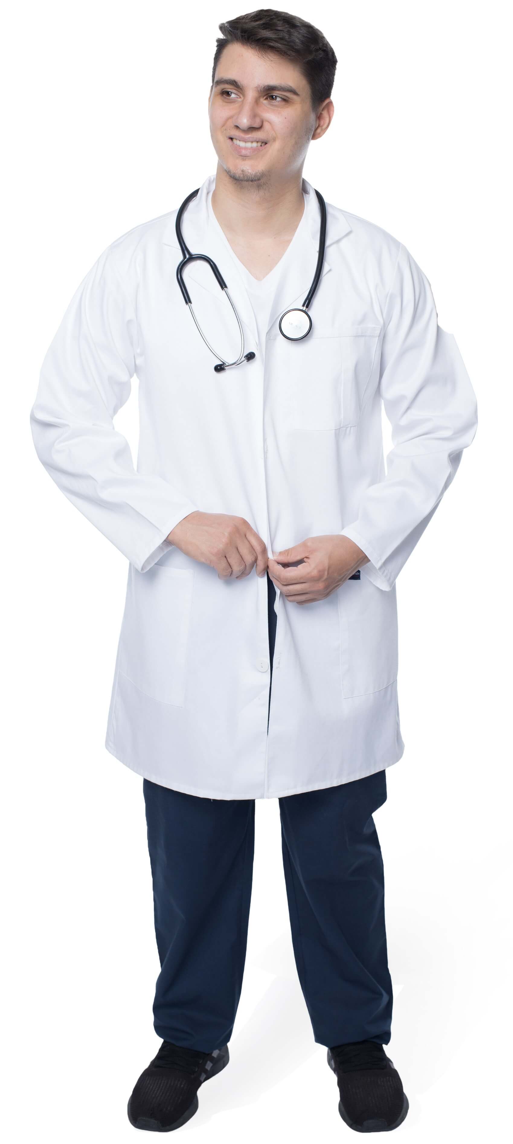 Lab Coat Unisex, Professional Medical Lab Coat. Magic X-ray Markers